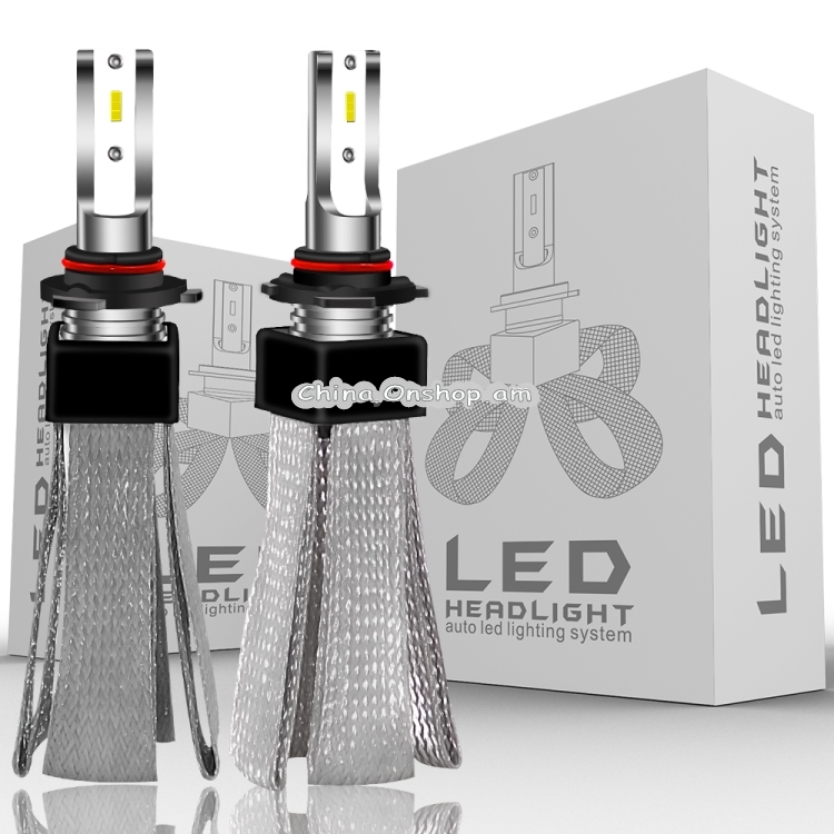 Ավտոմեքենայի լուսարձակների LED լամպեր 9006 / HB4 2հատ china.onshop.am